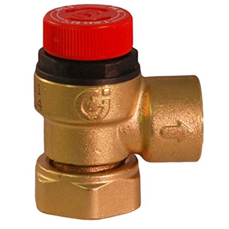 CALEFFI PRESSURE RELIEF VALVE 3/4" LOOSE NUT TO 1/2" BSP 6 BAR 311501 ...
