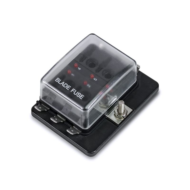 True Mods 6 Way Blade Fuse Box for Automotive [ATC/ATO Blade Fuses ...