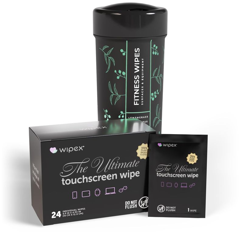 Wipex Fitness & Electronic Wipes Bundle: 75ct Lemongrass Fitness ...