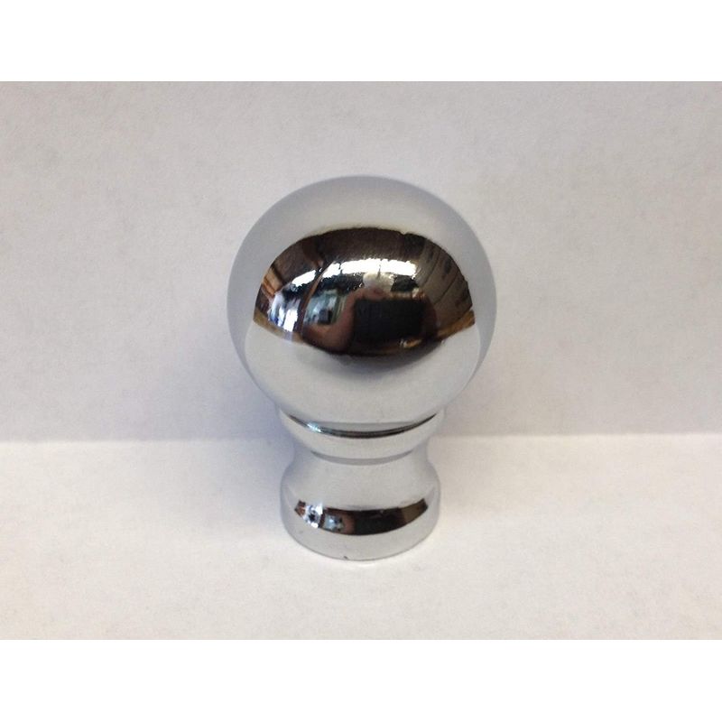 Lamp Finial, Machined Metal Lamp Finial BALL DESIGN Chrome finish ...