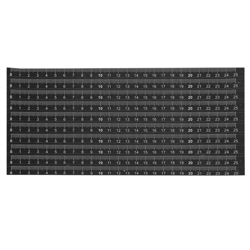 PATIKIL Adhesive Ruler, 10 Pack 25cm Backed Tape Measure Tape Sticker ...