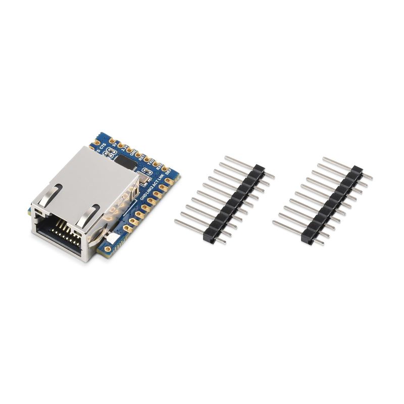 Waveshare TTL UART to Ethernet Mini Module, Immersion Gold Design, Low Power Consumption ...