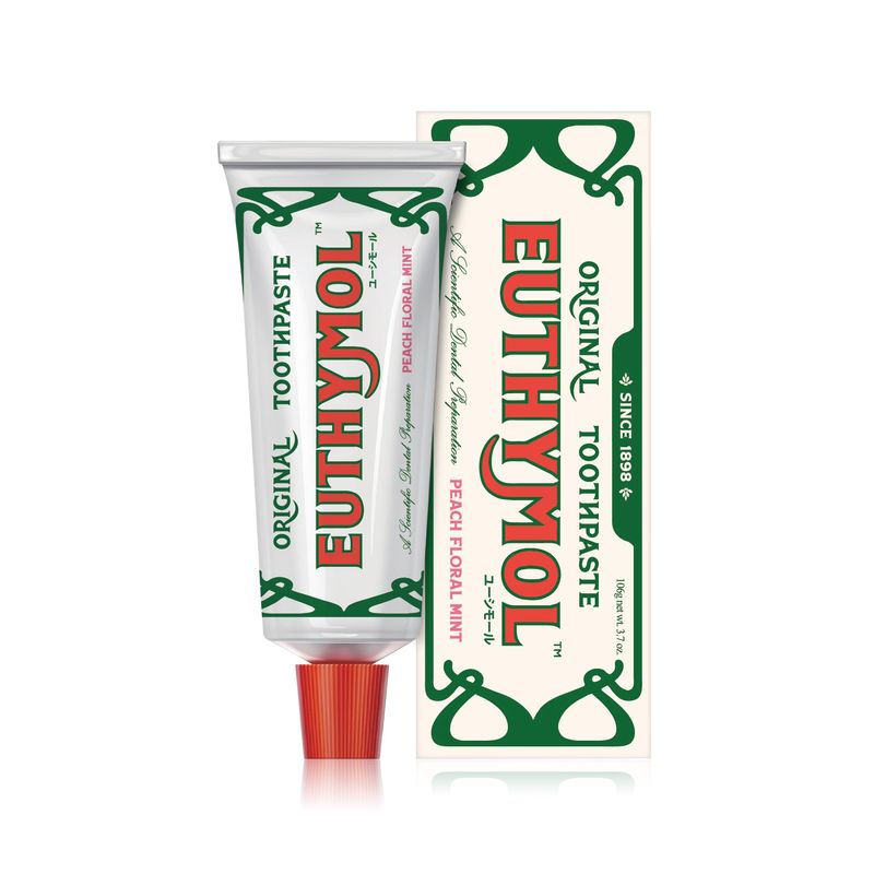 EUTHYMOL Toothpaste Peach Floral Scent, 4.7 oz (106 g), Toothpaste ...