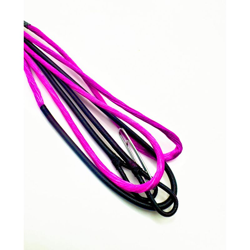 Genesis String & Cable Replacement Bowstring Set - Flo. Purple w/Black ...