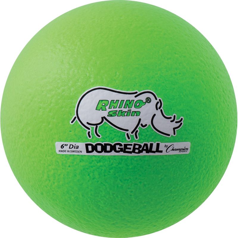 Champion Sports Rhino Skin Dodgeball (Single, Neon Green, 6") - Online ...