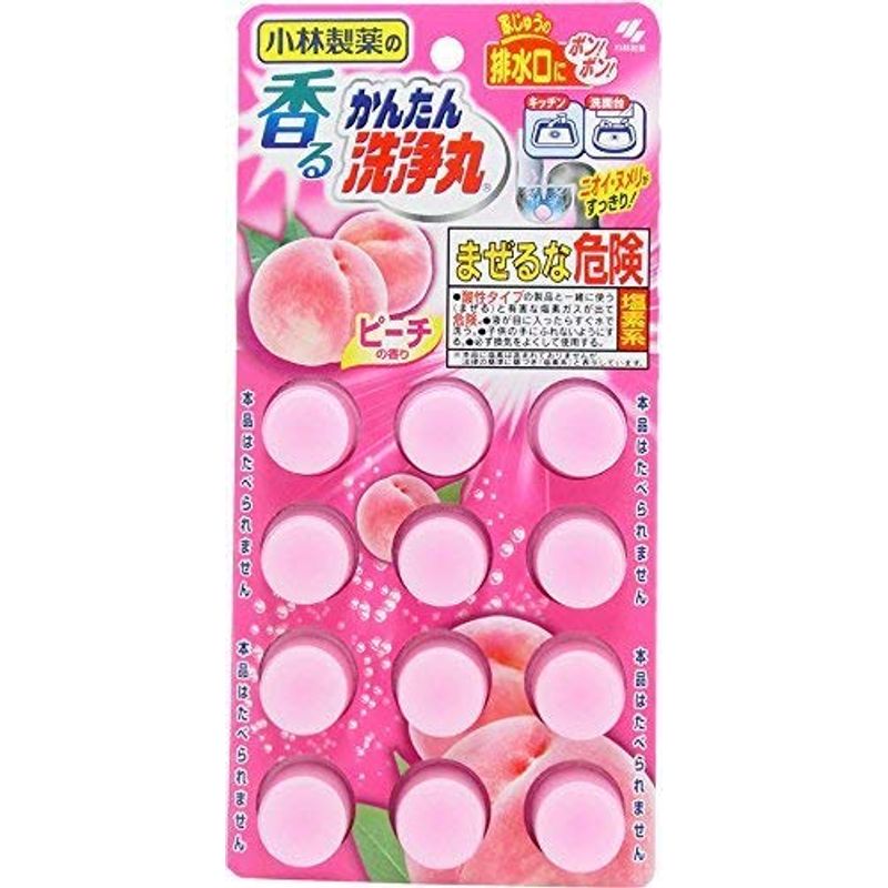 Easy Clean Round Peach Scent, 12 Tablets - Online Marketplace - EveryMarket