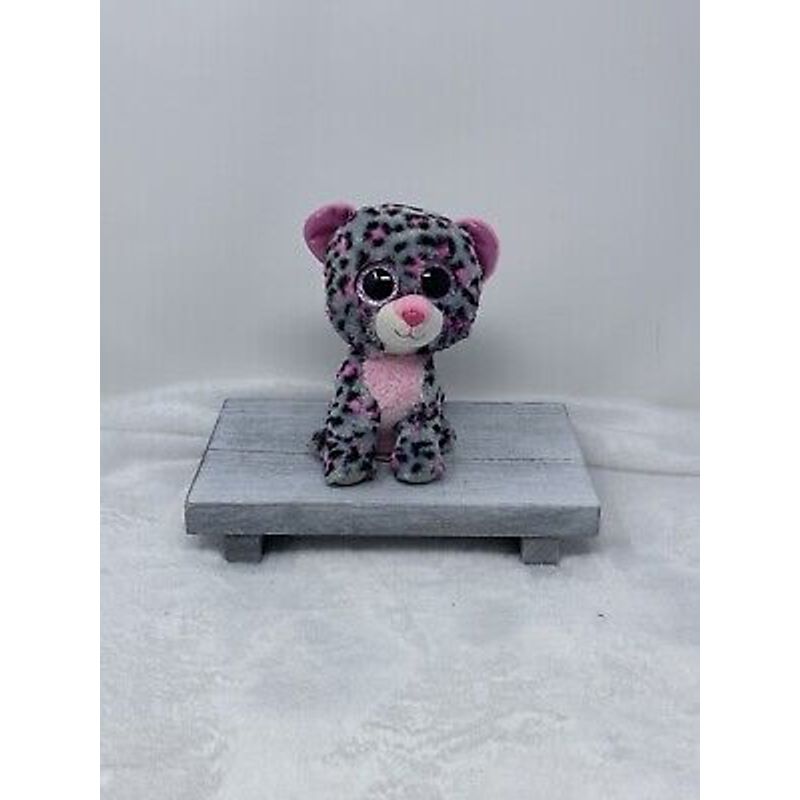 Ty Beanie Boos TASHA the Spotted Leopard w/ Glitter Eyes 6" Plush ...