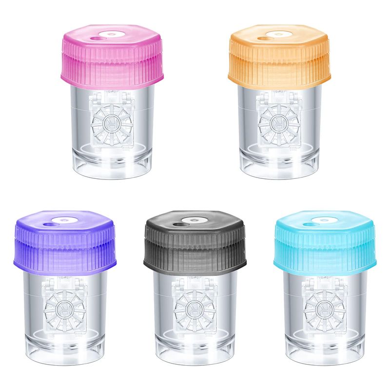 5 Pcs Contact Lens Cases, Contact Lens Cleaner Washer Portable Manual ...