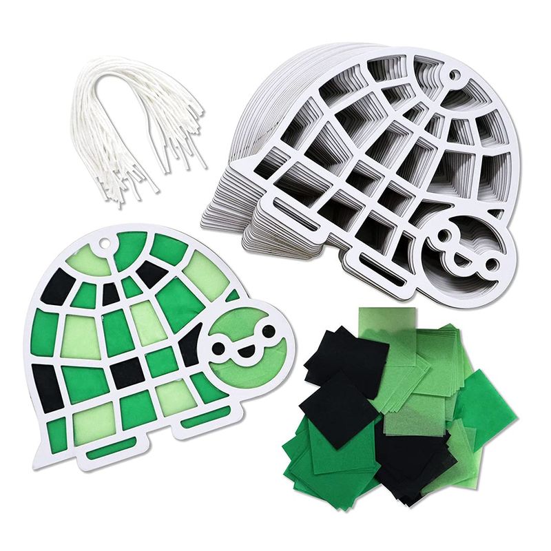 Kipp Brothers DIY Turtle Suncatcher Tissue Paper Craft- Great for ...