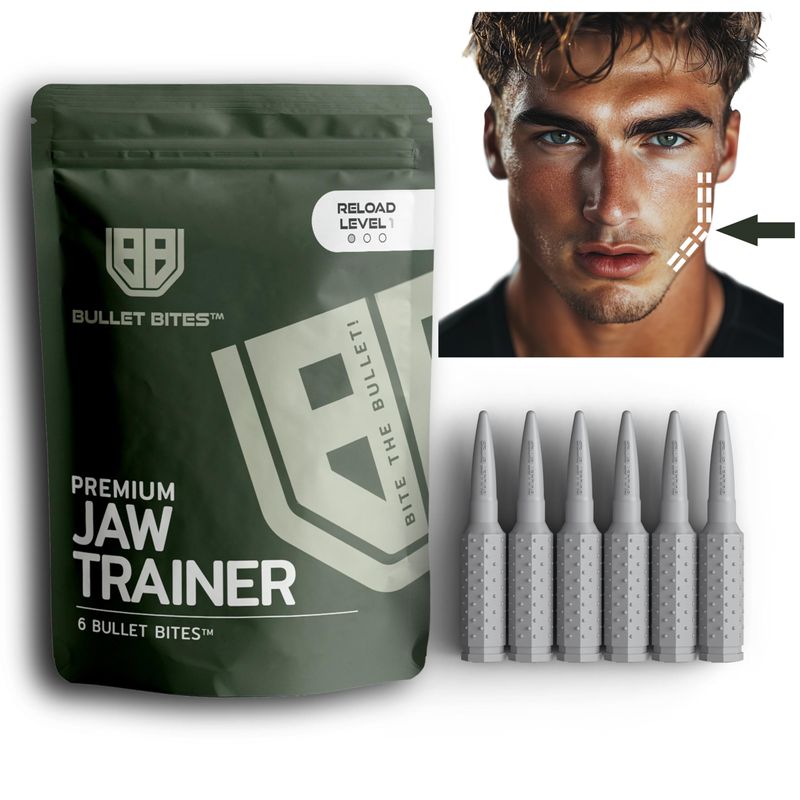 BULLET BITES Jaw Exerciser for Men and Women - Jawline Trainer and ...