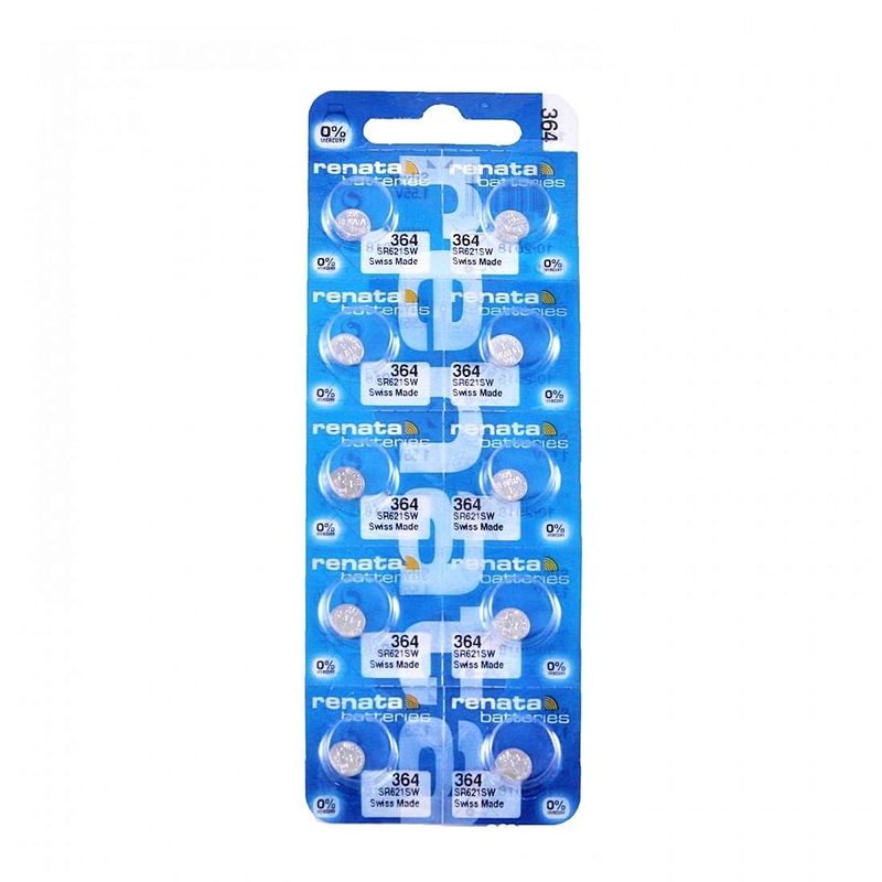 Renata #364 Silver Oxide Battery - 10 Pack (364-10) - Online ...