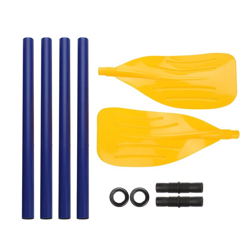 Boat Oars, Pair of Kayak Paddles Rubber Dinghy Oars Emergency Multi ...