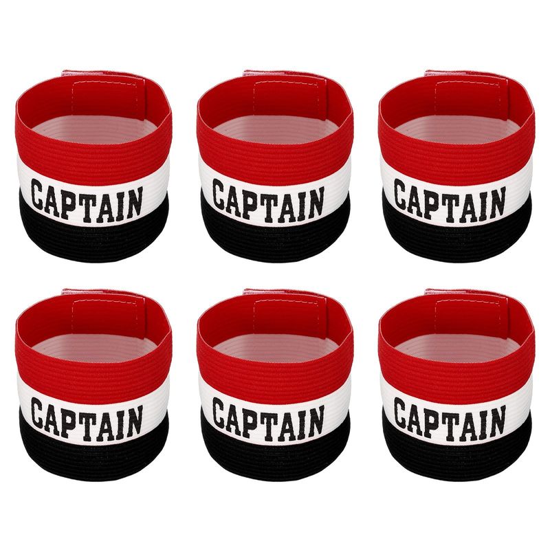 PATIKIL Captain's Armband, 6 Pack Elastic Arm Band for Soccer Team ...