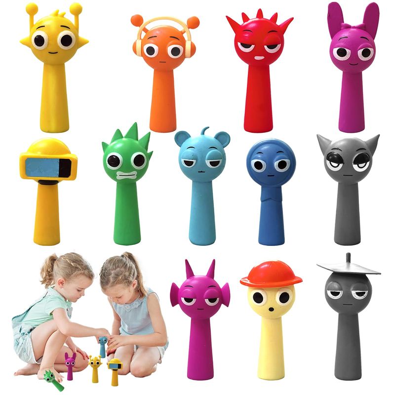 TOGETDREAM 12Pcs Sprunki Figures Sprunki Toy, Colorful Toy Figures ...