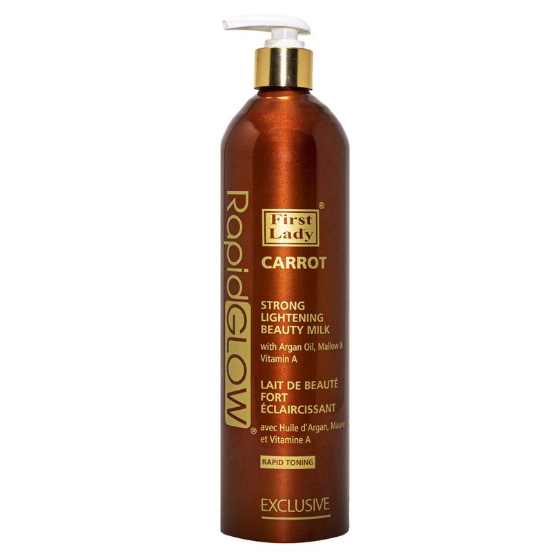 First Lady Rapid Glow Carrot Strong Skin Lightening Beauty Lotion 500ml ...