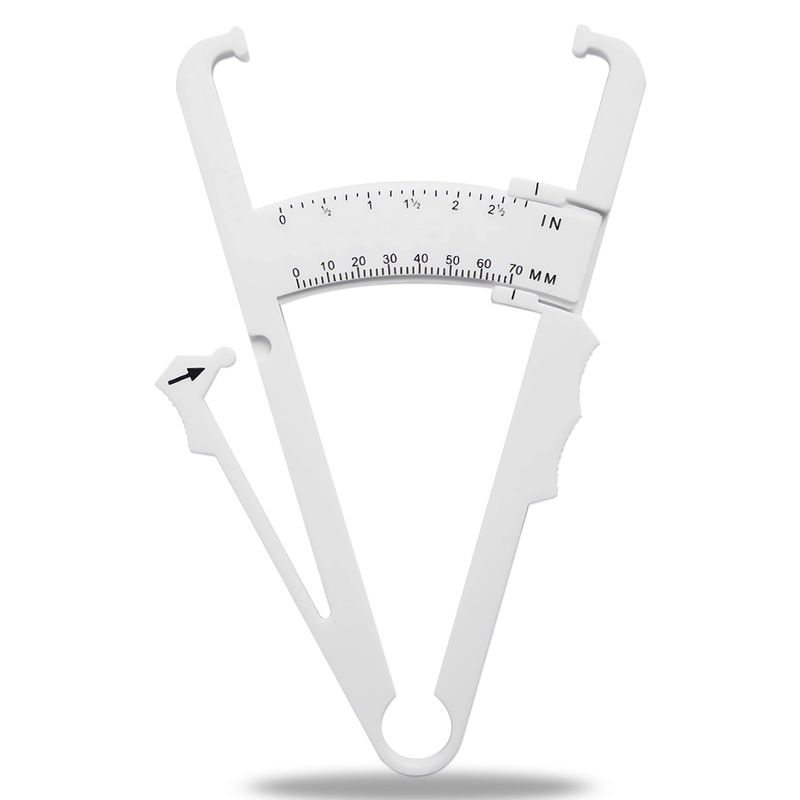 Body Fat Caliper with Body Fat Percentage Measure Chart for Accurately ...