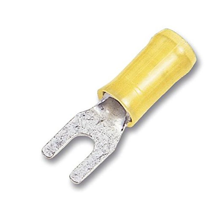 Crimp Terminal, Spade, M6, Yellow, Crimp Terminals - Fork/Spade Tongue ...