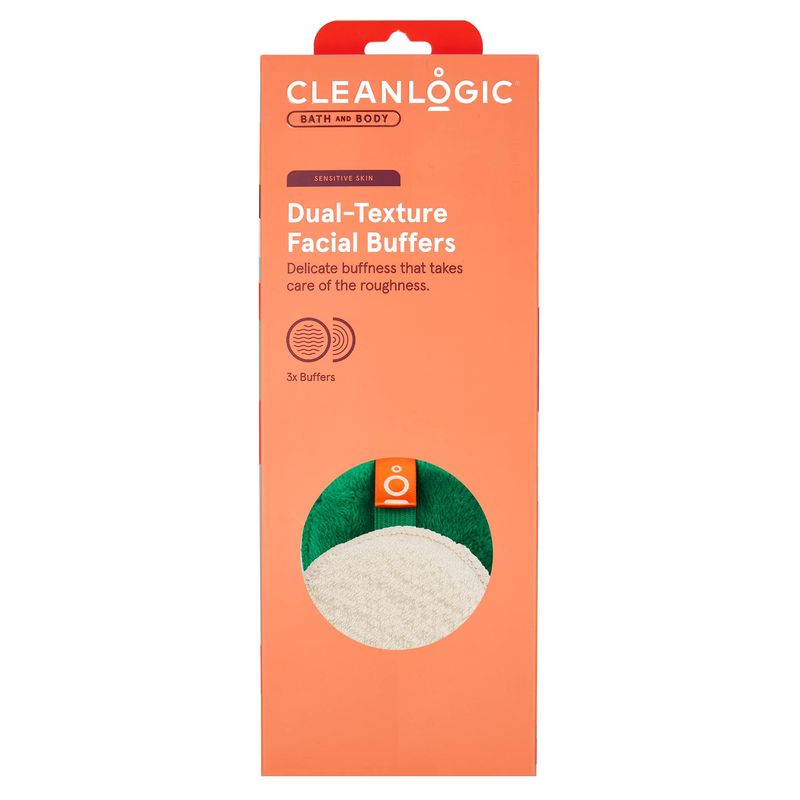 Clean Logic Dual-Texture Facial Buffers Sensitive Skin (Pack of 3 ...