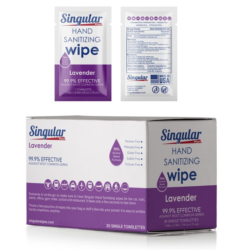 HAND SANITIZING WIPES - Individually Packed Premium Hand Sanitizing ...