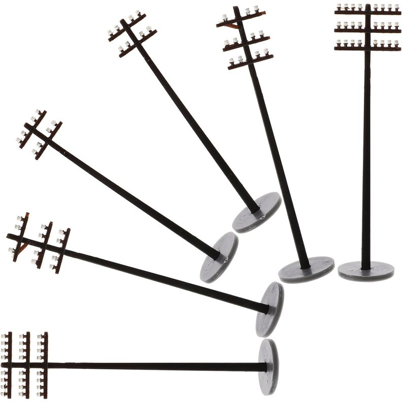 COHEALI Model Telephone Poles 6pcs Telephone Poles Trains Scenery ...