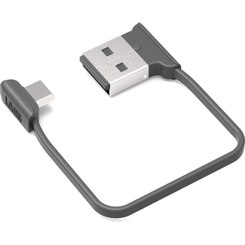 Audio Fan Dual Terminal L-Shaped Micro USB Cable, Short About 12cm L ...