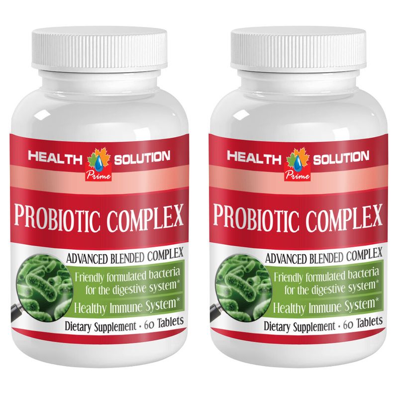 Probiotic Advanced Blended Complex. Healthy Digestive System (2 Bottles ...