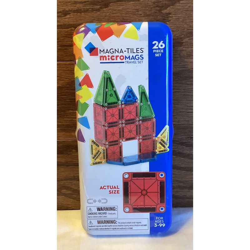 MAGNA-TILES microMAGS Travel Set 26-Piece Magnetic Construction Set NEW - Online Marketplace ...
