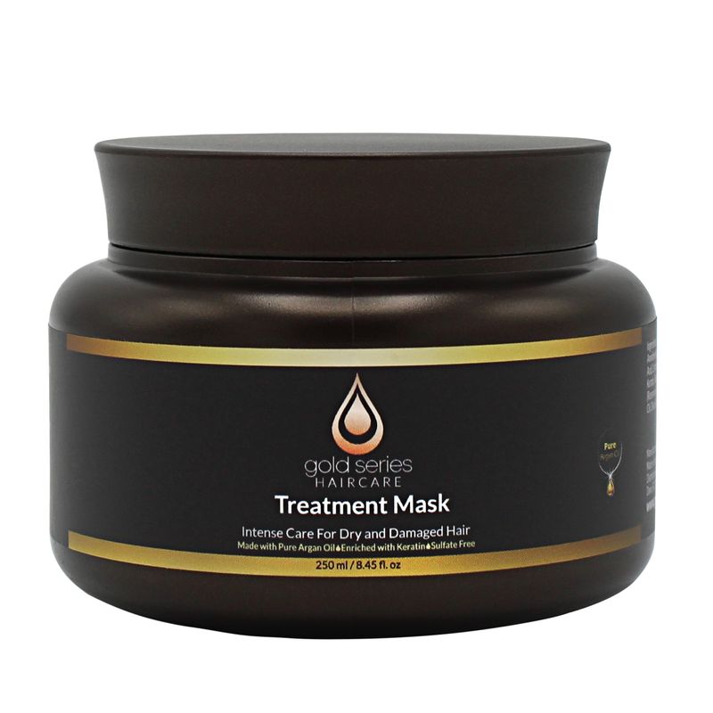 Gold Series Treatment Mask – Deep Hydrating Argan Oil Hair Mask for Dry ...