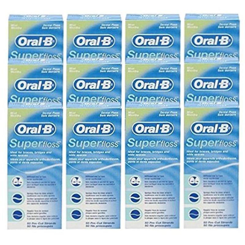 Oral-B Super Floss Mint Oral-B Super Floss 50 x 12 Pieces - Online ...