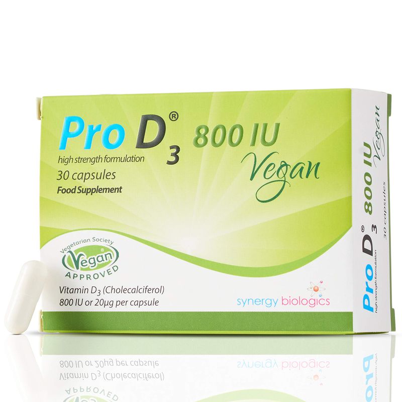 Pro D3 Vegan 800 IU (Vitamin D3-800 IU / 20mcg) Vegan Certified ...