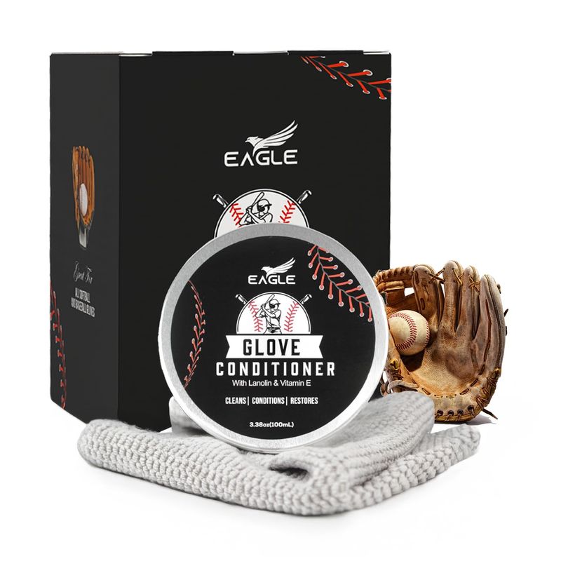 Eagle Leather Glove Conditioner Cream with Cloth Applicator - Glove ...