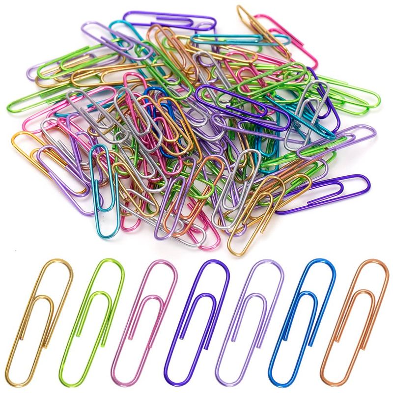 Large Paper Clips,150pcs 2 Inch (50mm) Jumbo Paper Clip, Assorted ...