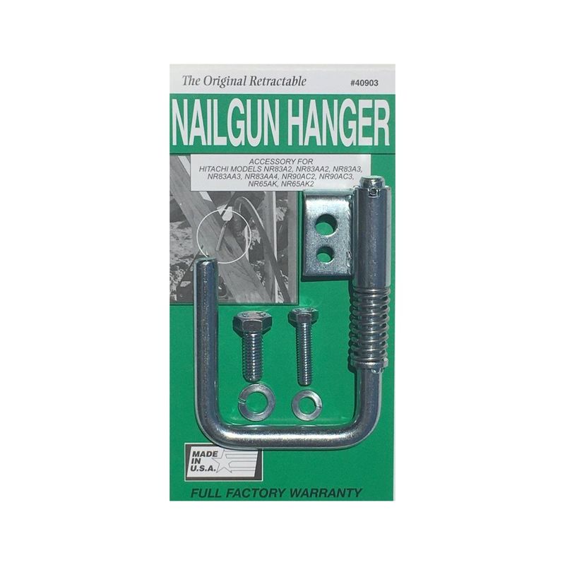 Toolhangers Unlimited Original Nail Gun Hanger (Green #40903)- Hook ...