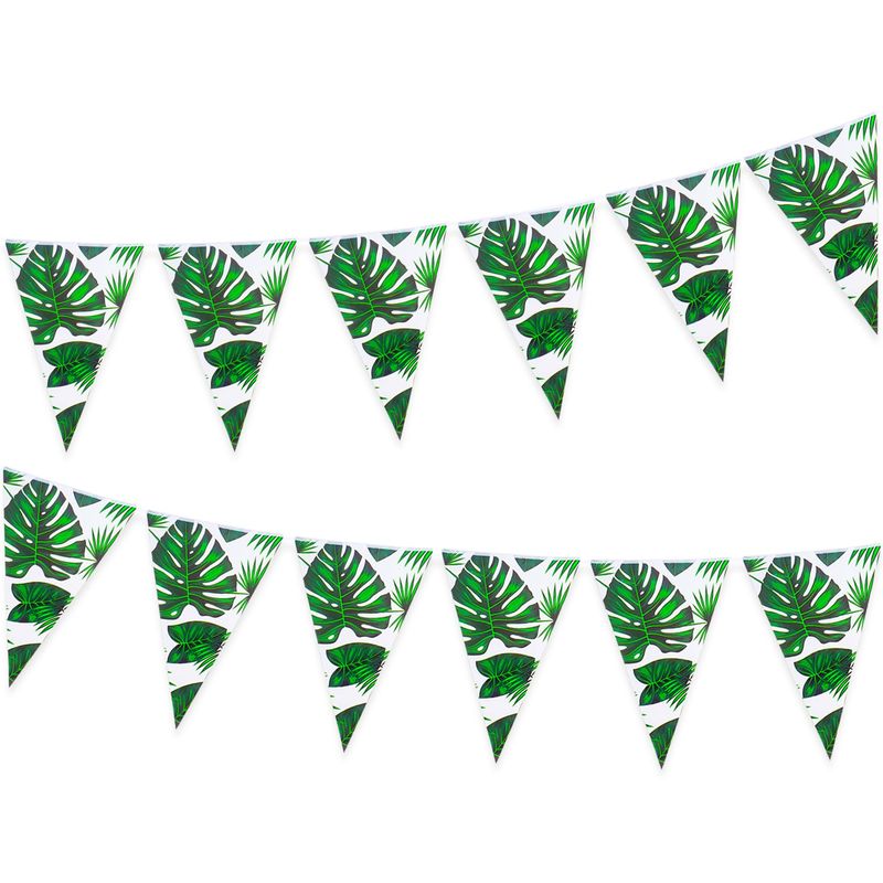 2Pack Tropical Palm Leaves Banner, Tropical Jungle Them Decorations ...