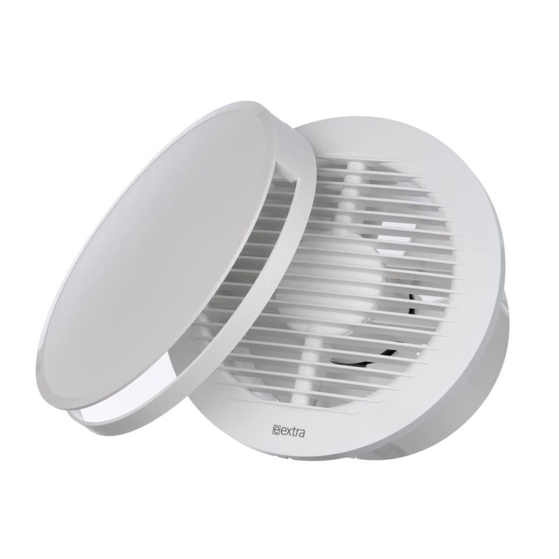 Europplast 150mm Round Bathroom Extractor Fan - 6 Inch with Front Panel ...