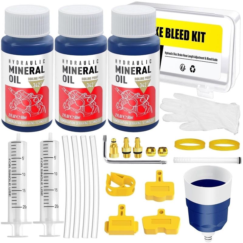 BIBOKLTIY Bike Brake Bleed Kit for Magura，MTB Hydraulic Brake Bleeding ...