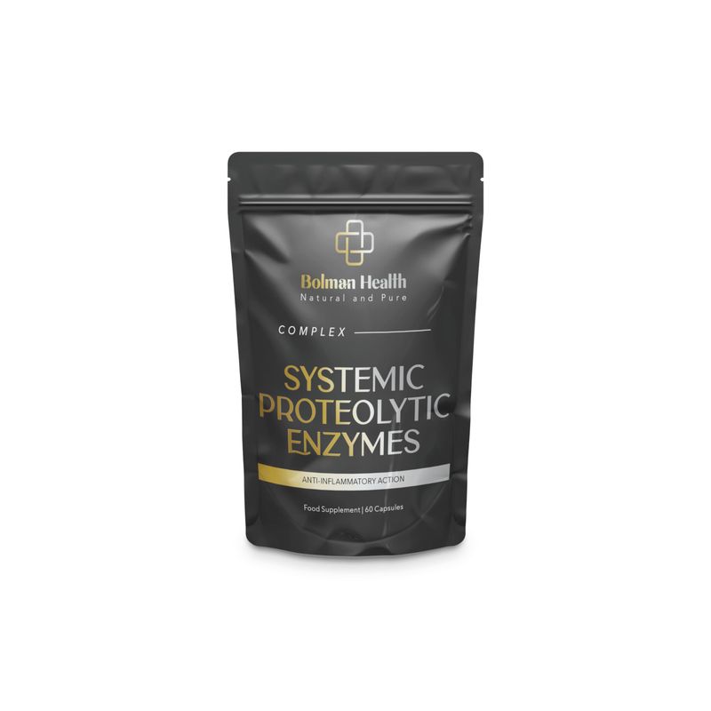 Systemic Proteolytic Enzymes | Mixed Enzyme Formula | 60 HPMC Vegan Friendly Capsules | Anti ...