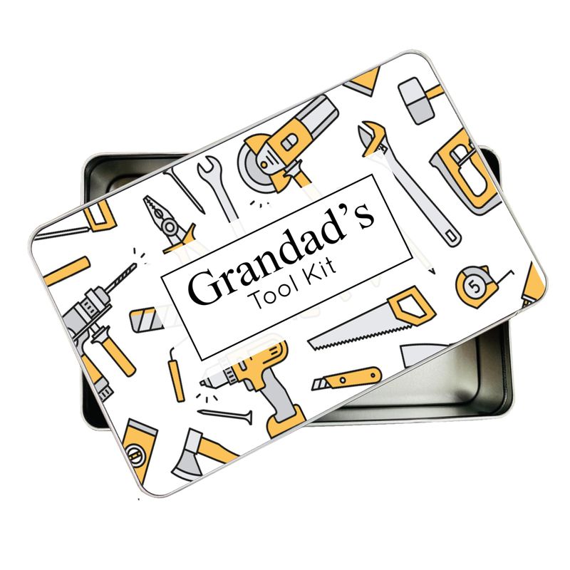 allaboutthebump Personalised Dad's Tool Box | Grandad | Uncle (19.5cm x ...