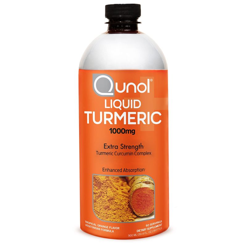 Qunol Liquid Turmeric Curcumin with Black Pepper, Turmeric Supplement ...