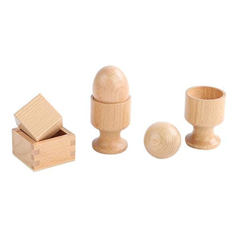 Adena Montessori Inspired 3D Object Fitting Exercise - Wooden Toys for ...