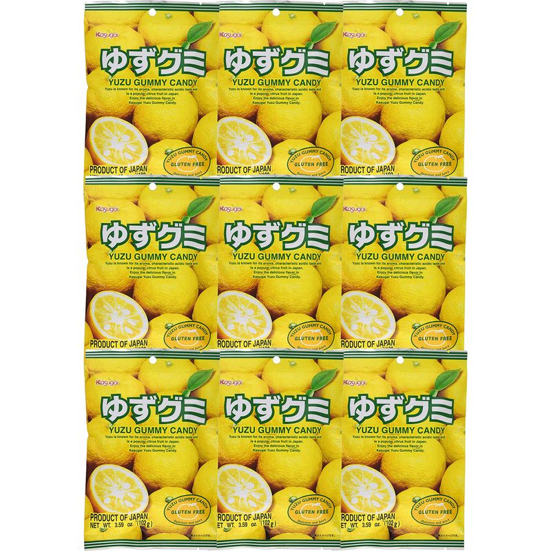 Kasugai Yuzu Gummy Candy 3.59oz (9 Pack) - Online Marketplace - EveryMarket