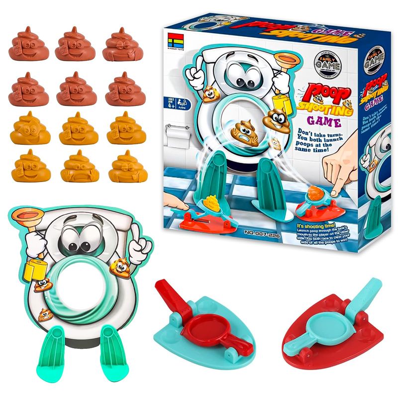 MORAINJAY Poop Shoot Toilet Game,Toilet Aiming Target Game for Kids ...