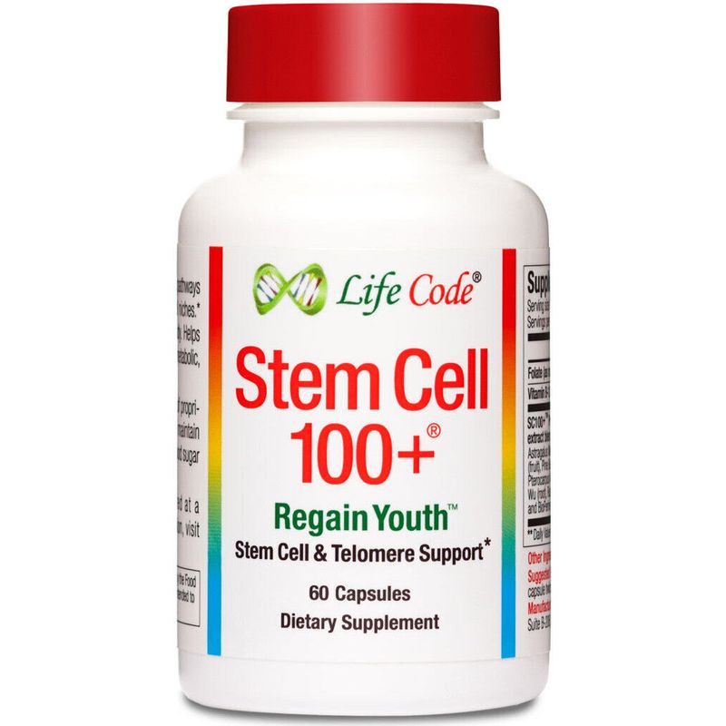 Stem Cell 100+: Multi-Pathway Anti-Aging & Regeneration Supplement ...