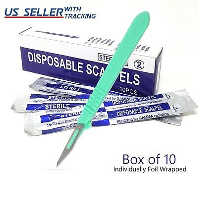 Disposable Scalpel Blades #11 Carbon Steel Sterile Surgical w ...