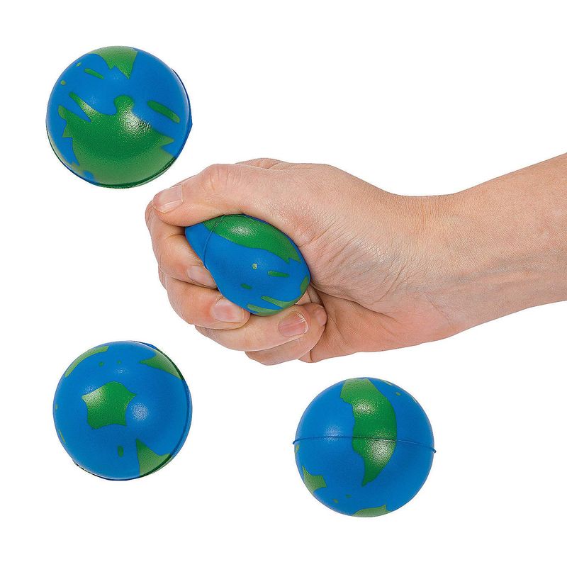 Earth Stress Balls - 12 Pieces - Educational and Learning Activities ...