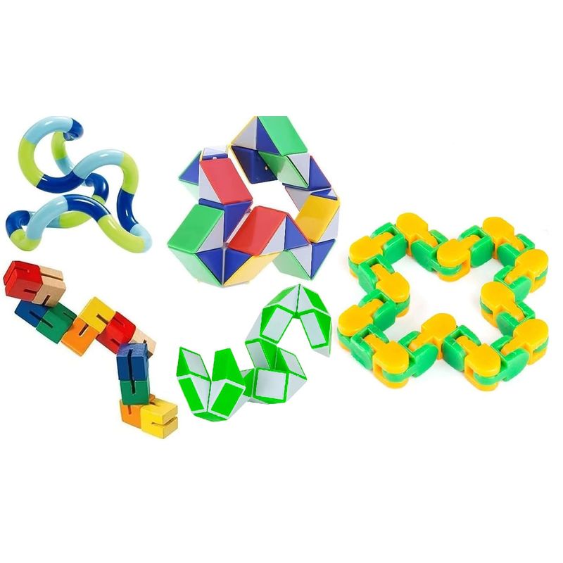 Fidget Sensory Pack Party Favor Goody Bags Set of 5 -Tangle® Twister ...