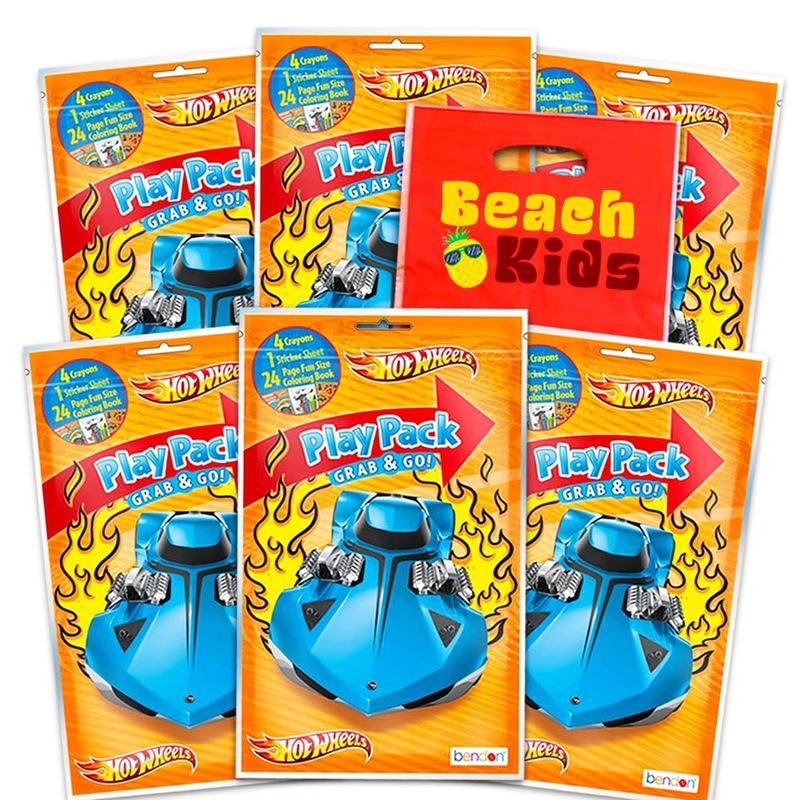 Hot Wheels Party Favors Pack ~ 6 Hot Wheels Play Packs Filled with ...