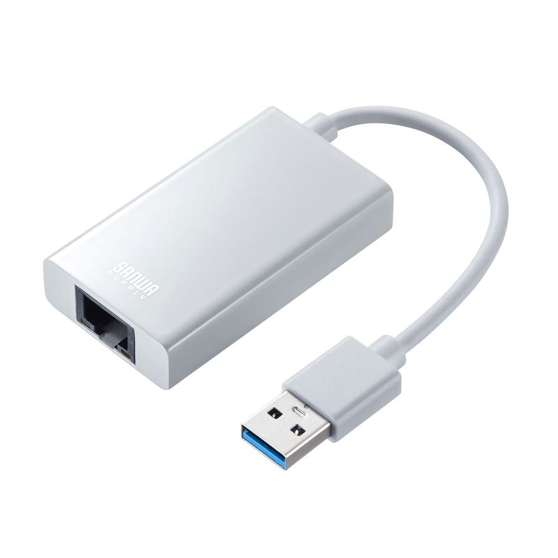 Sanwa Supply USB-C VLAN3WN USB 3.2 to LAN Adapter (USB Hub Port ...
