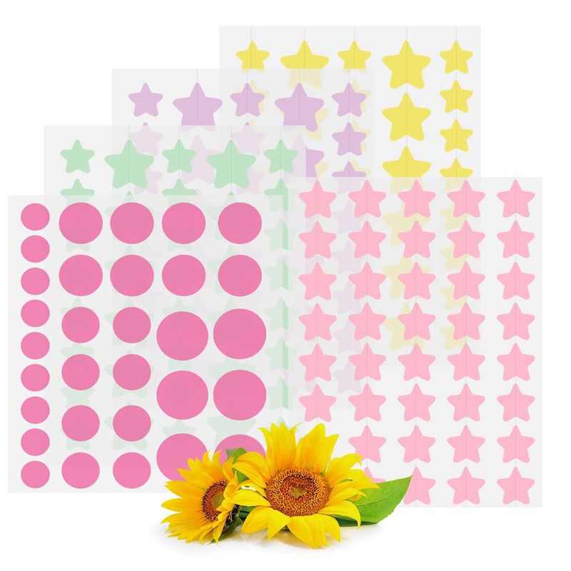 GWAWG Pack of 185 Pimple Patch Stars and Round Pimple Patches with Tea ...