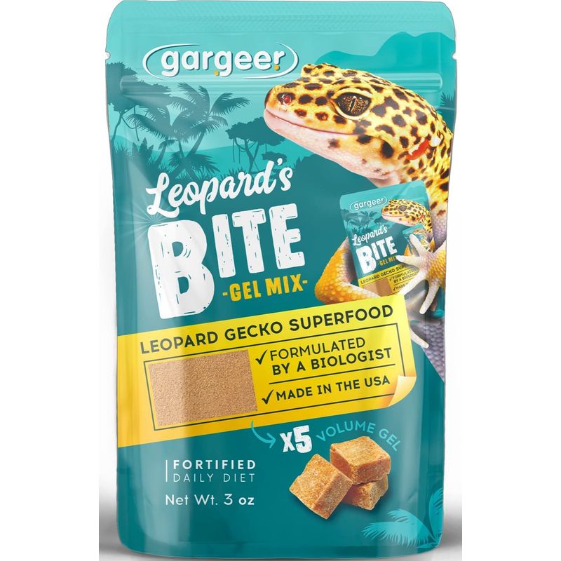 Gargeer Leopard Gecko Food 3oz. Complete Gel Diet for Both Juveniles ...